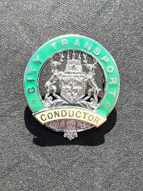 NOTTINGHAM CITY TRANSPORT Conductor Bus Coach Enamel Cap Hat Uniform ...