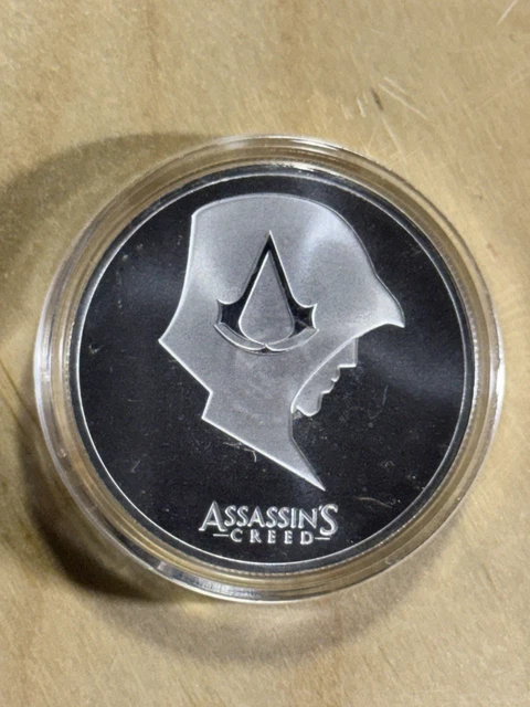 🌟 ASSASSIN'S CREED 1 oz .999 Fine Silver Ubisoft Hooded Assassin Coin ...