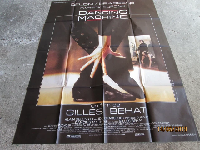 DANCING MACHINE ALAIN DELON Affiche cinéma originale f/120/160 pliée ...