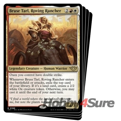 BRUSE TARL, ROVING Rancher X4 M/NM Magic MTG Outlaws Of Thunder ...