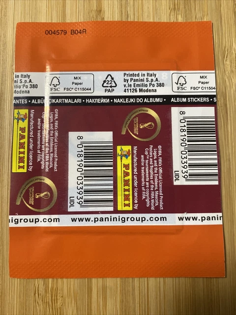 FIFA WORLD CUP 2022 Qatar LIDL Edition Panini # 1 Pack Code Back Bag £4 ...