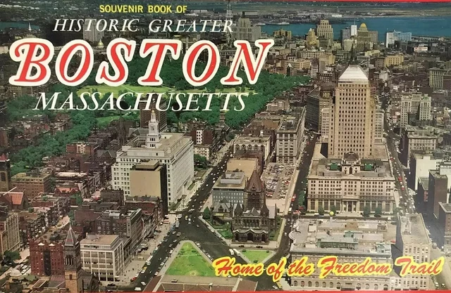 BOSTON MASSACHUSETTS TOURIST Souvenir Guide Booklet Freedom Trail e2-10 ...