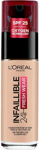 L'ORÉAL PARIS INFAILLIBLE 32H Fresh Wear Foundation, 20 Ivory, Water ...
