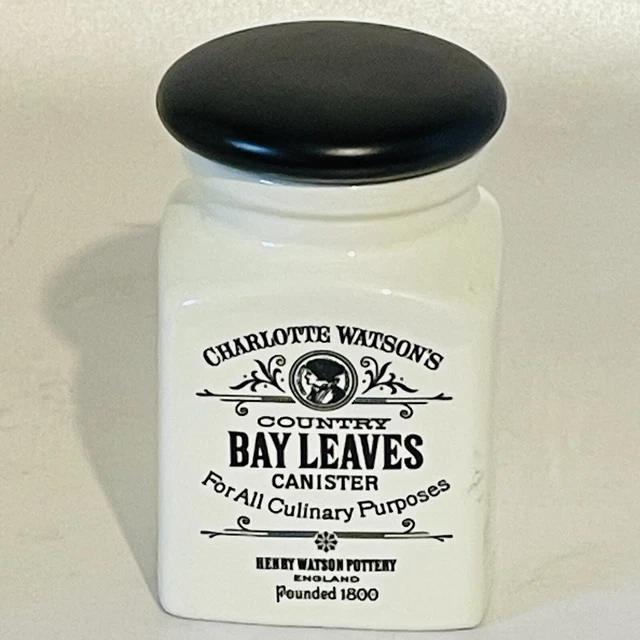 CHARLOTTE WATSON'S SPICE Jar - Cloves vtg Henry Watsons Pottery cooking ...