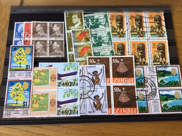 WORLD MIXED BLOCKS of used stamps A7013 £8.21 - PicClick UK
