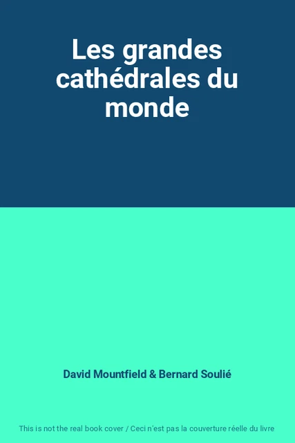 LES GRANDES CATHEDRALES du monde de David Mountfield et Bernard Soulie ...