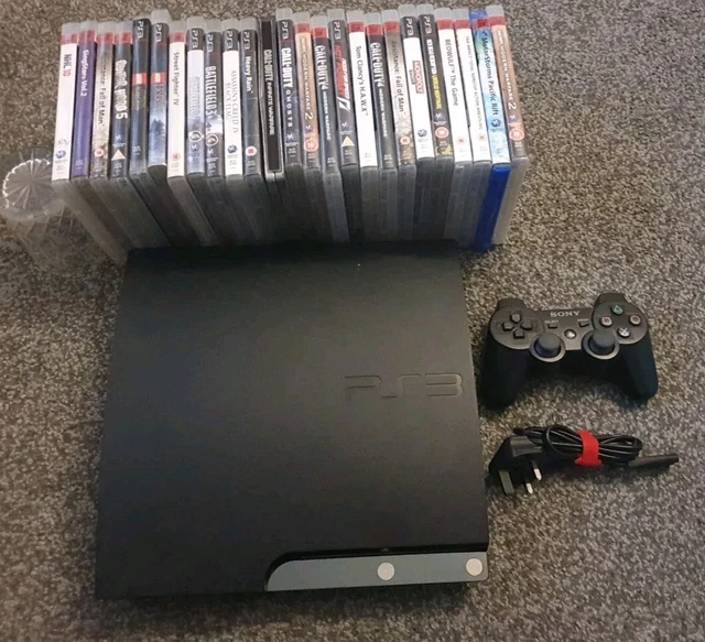 SONY PLAYSTATION 3 PS3 250GB Slim CECH-2003B - Bundle 25 Games 1 Controller £99.99 - PicClick UK