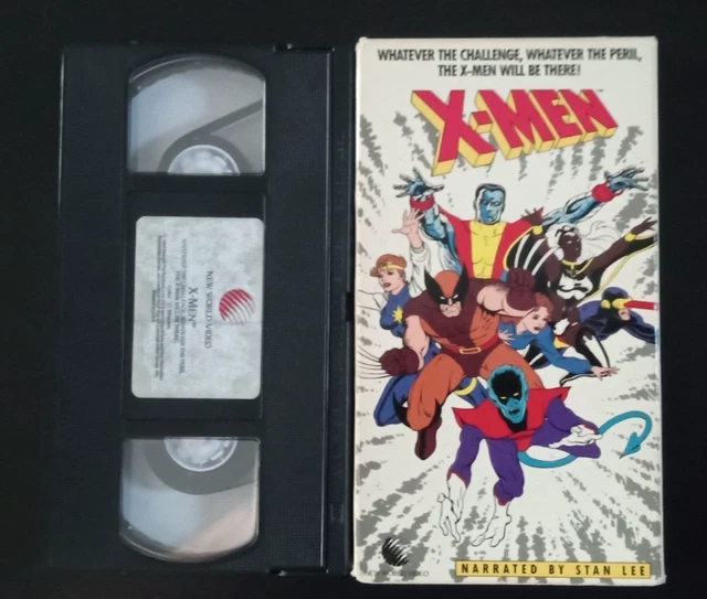 THE X-MEN CARTOON MARVEL COMICS 1988 VHS Tape Narrated By Stan Lee ...