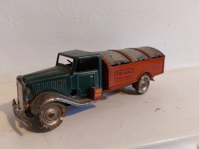 TRIANG MINIC PRE War Refuse Rubbish Truck Lorry 32M Good Original ...