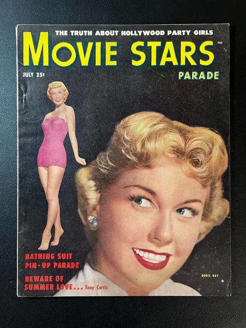 MOVIE STARS PARADE Magazine - July 1952 Issue w/ Doris Day Bathing Suit ...