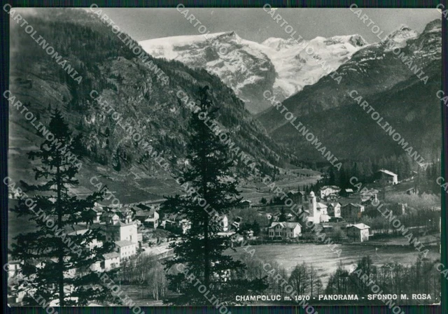 AOSTA AYAS CHAMPOLUC Monte Rosa PIEGHINA Foto FG cartolina KB1665 EUR 5 ...