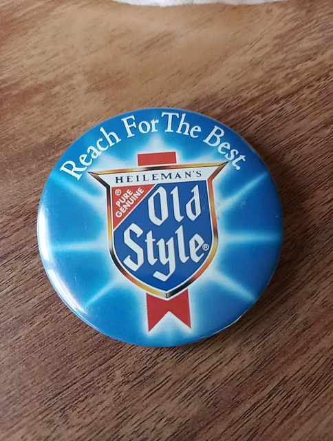 VINTAGE HEILEMAN'S OLD Style Reach For The Best Pin Button $7.00 - PicClick