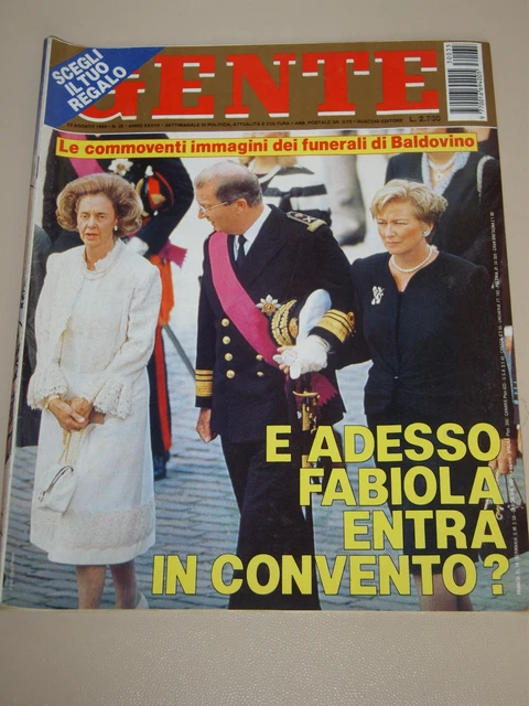GENTE=1993/35=FABIOLA BALDOVINO BELGIO=ILLY Reale=Ali Agca=Roger ...
