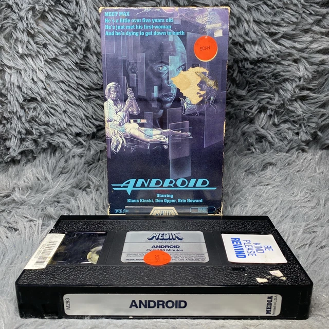ANDROID VHS TAPE 1984 Sci-fi Horror Klaus Kinski Don Opera Media Home ...