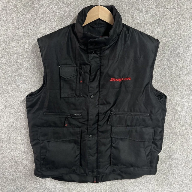 SNAP ON TOOLS Gilet Extra Large Body Warmer XL Black Fleece Heavy Duty ...