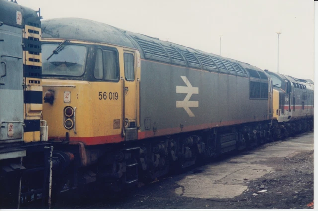 RAILWAY PHOTOGRAPH CLASS 56 56019 at Wigan Springs 17/02/96 £1.50 ...