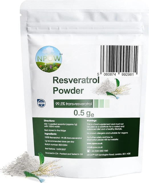 PURE RESVERATROL POWDER - Premium Trans Resveratrol Supplements ...