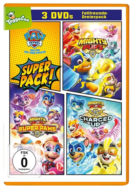 3 DVD-BOX * PAW PATROL SUPER PACK - MIGHTY PUPS - FELLFREUNDE DREIERPACK # NEU + EUR 11,76 ...