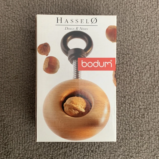 VINTAGE BODUM HASSELO Wood Nut Cracker Screw R.Nissen Denmark 1980's ... VINTAGE BODUM HASSELO Wood Nut Cracker Screw R.Nissen Denmark 1980's ...