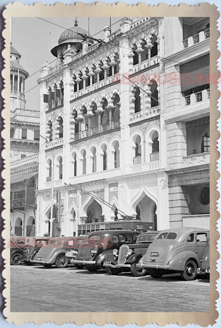 WW2 BRITISH COLONIAL BUILDING STREET VIEW ISLAMIC Vintage Singapore ...