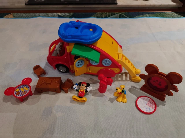 MICKEY MOUSE DISNEY Clubhouse Camping Camper Van Figures & Accessories ...