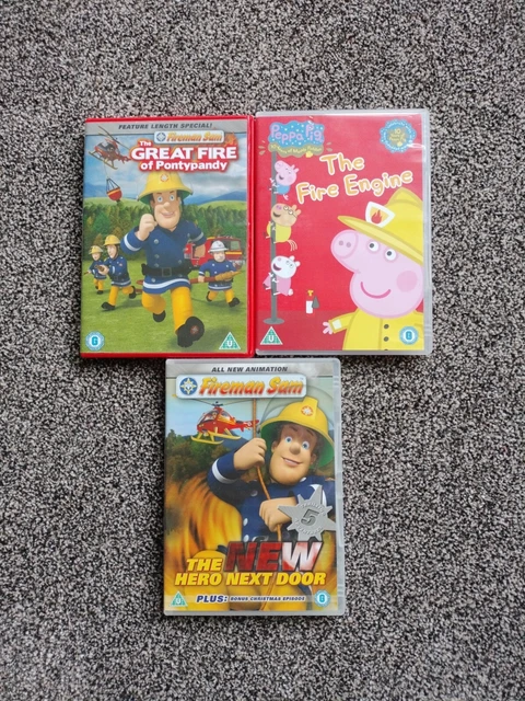 CHILDREN'S DVDS FIREMAN Sam Peppa Pig The Fire Engine The New Hero Next ...