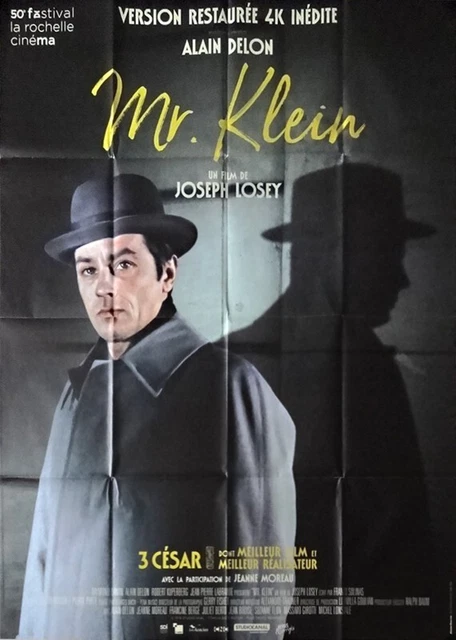 AFFICHE CINÉMA PLIÉE 120x160cm MR. KLEIN (Alain Delon) R2024 EUR 15,00 - PicClick FR