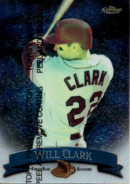 CARTE À COLLECTIONNER baseball Will Clark Texas Rangers MLB Topps ...