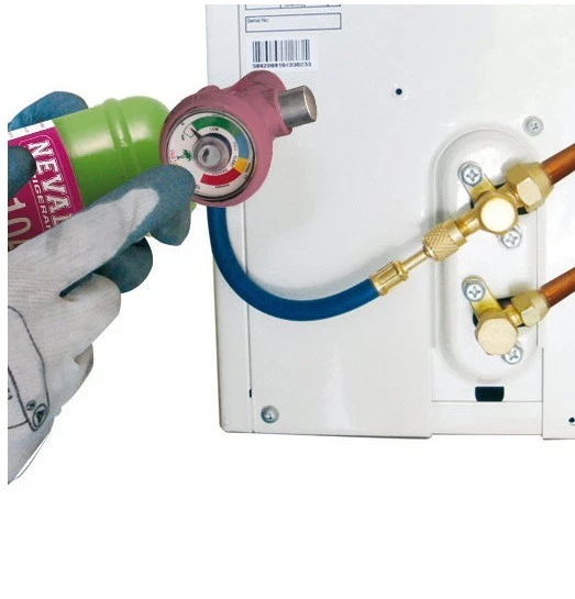 KIT RECHARGE GAZ R410A 800g avec Manomètre + Flexible 5/16 ...