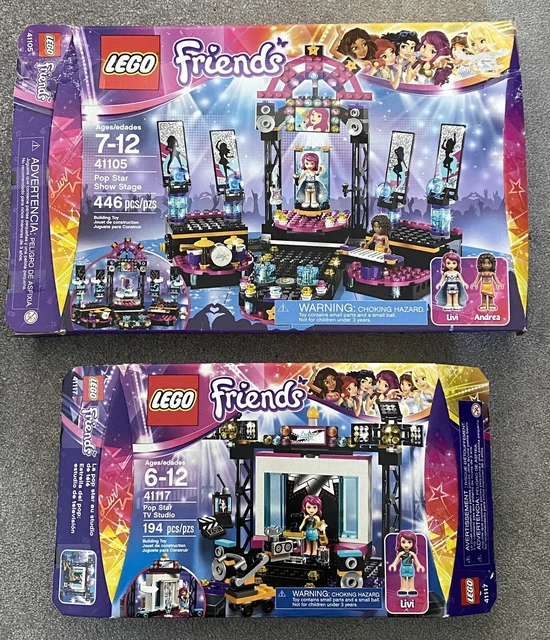 LEGO FRIENDS POP Star Show Stage and TV Studio (41105 and 41117) £22.50 ...