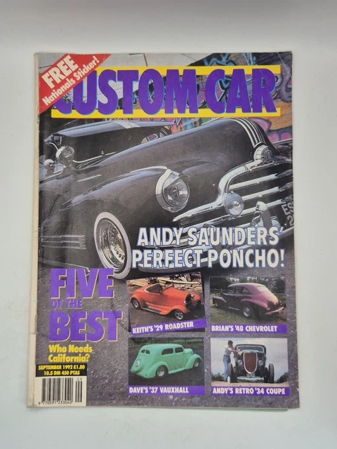 CUSTOM CAR MAGAZINE September 1992 Hot Rod £10.78 - PicClick UK