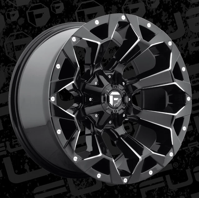 20 INCH BLACK Wheels Rims LIFTED Ford F250 F350 Fuel D576 ...