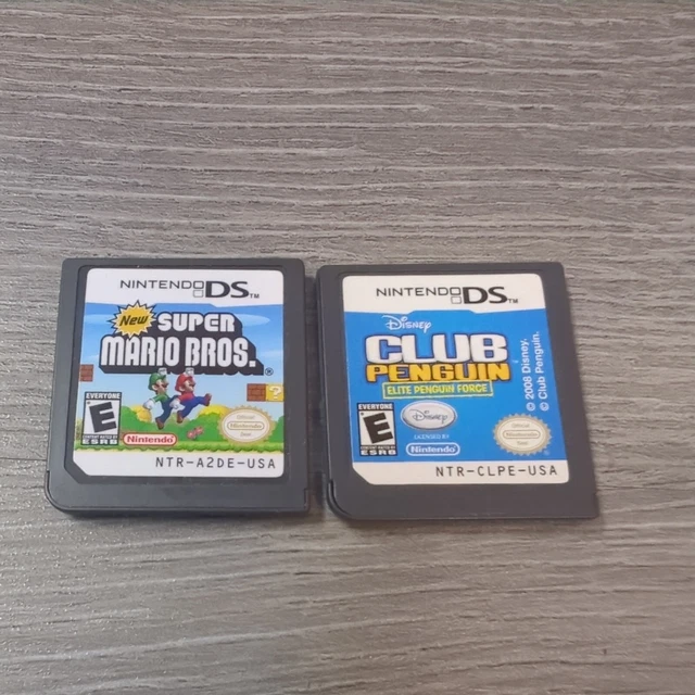 NINTENDO DS 2 Super Mario Bros. Game Lot + Club Penguin £22.27 ...