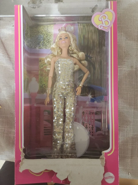 BARBIE THE MOVIE Collectible Doll,Margot Robbie as Barbie **DISTRESSED ...