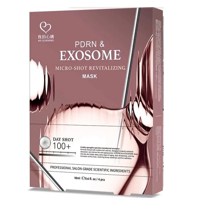 [MY SCHEMING] PDRN And Exosome Micro-Shot Conditioner Face Mask 4pcs ...