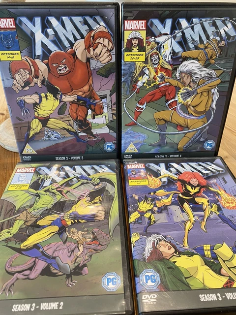 MARVEL X-MEN ORIGINAL Cartoon Series 1990s DVD Bundle Season 3 Vol 1-4 ...