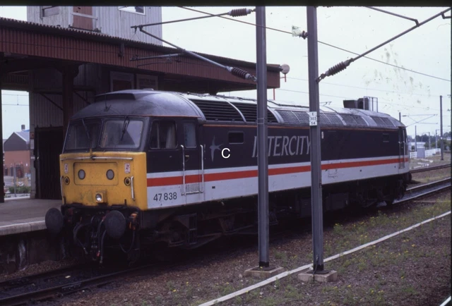 35MM SLIDE BRITISH Railway Br Diesel Class 47 - 47838 At York 29/06 ...