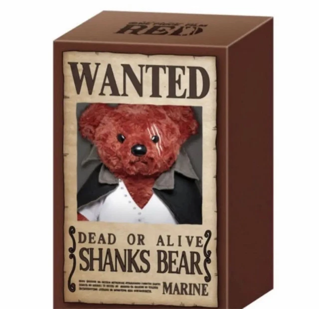 MOVIE ONE PIECE Film : RED Shanks Teddy Bear Plush toy doll Shueisha £ ...