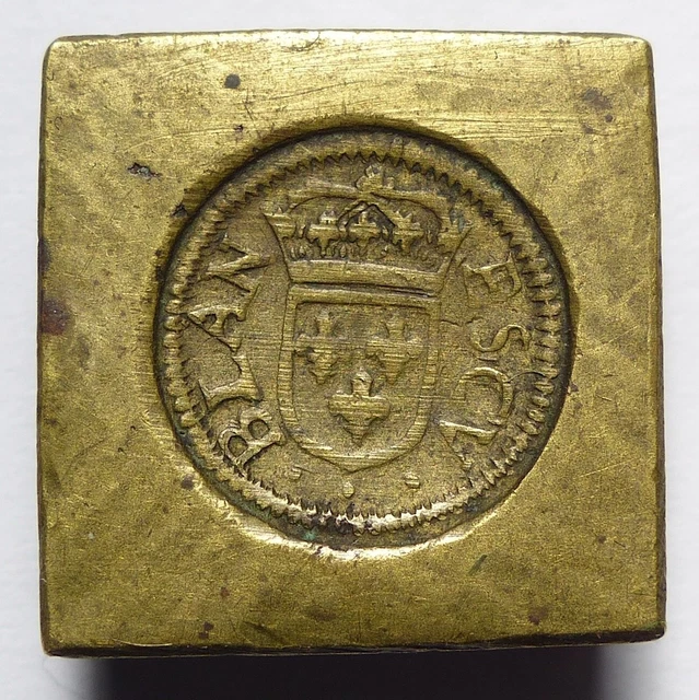 LOUIS XIII ET Louis XIV Poids monétaire pour l’écu blanc EUR 150,00 ...