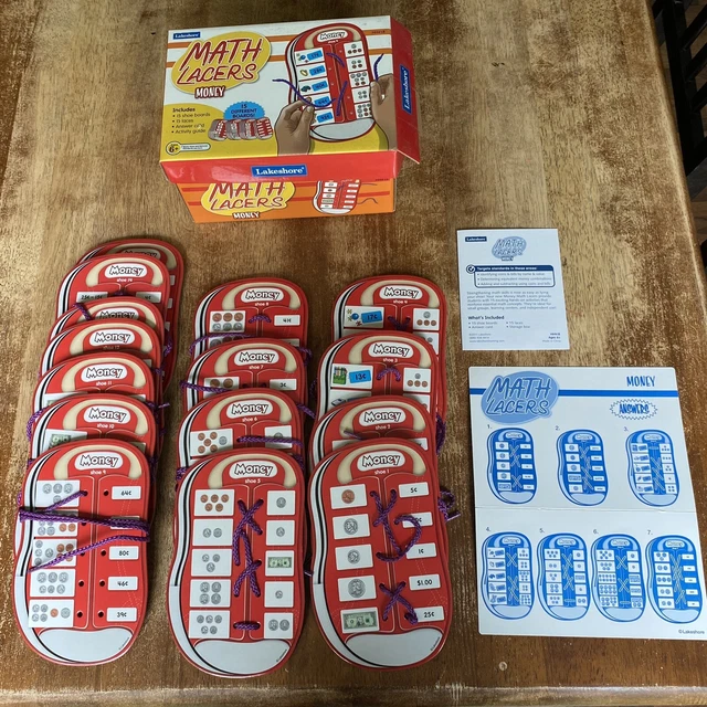 LAKESHORE MATH MONEY Lacers Hands On Learning Manipulative’s Counting ...