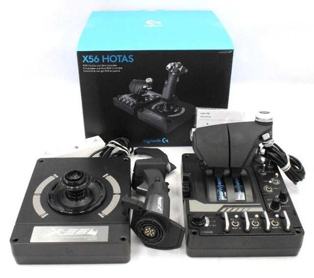 LOGITECH X56 HOTAS Hands On Throttle-And-Stick Simulation Controller ...