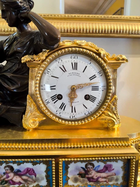 PENDULE À LA Geoffrin "l'emploi du temps" Style Louis XVI Maison ...