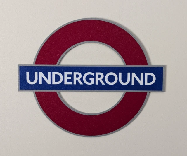 LONDON UNDERGROUND TUBE Logo Railway Locomotive Train Station Wall Sign ...