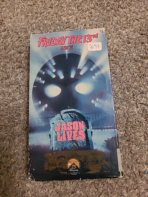 FRIDAY THE 13TH Part VI Jason Lives VHS Tape 1987 Horror Slasher Jason ...