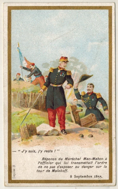 CHROMO.HISTOIRE-MAC-MAHON&J'Y SUIS J'Y reste!-Chicorée-Moka Williot-Ed.Minot EUR 5,98 - PicClick FR