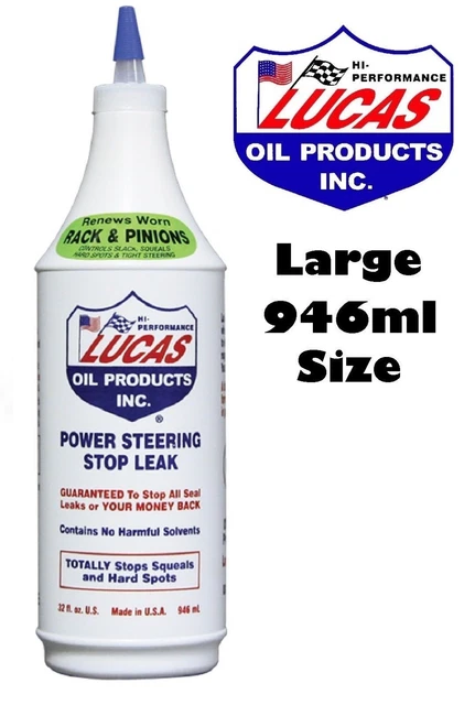 LUCAS OIL POWER Steering Stop Leak Fix Rack/Box Fluid Seal 946Ml (011 ...