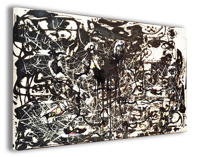 QUADRI FAMOSI JACKSON Pollock IX stampe su tela riproduzioni famose ...
