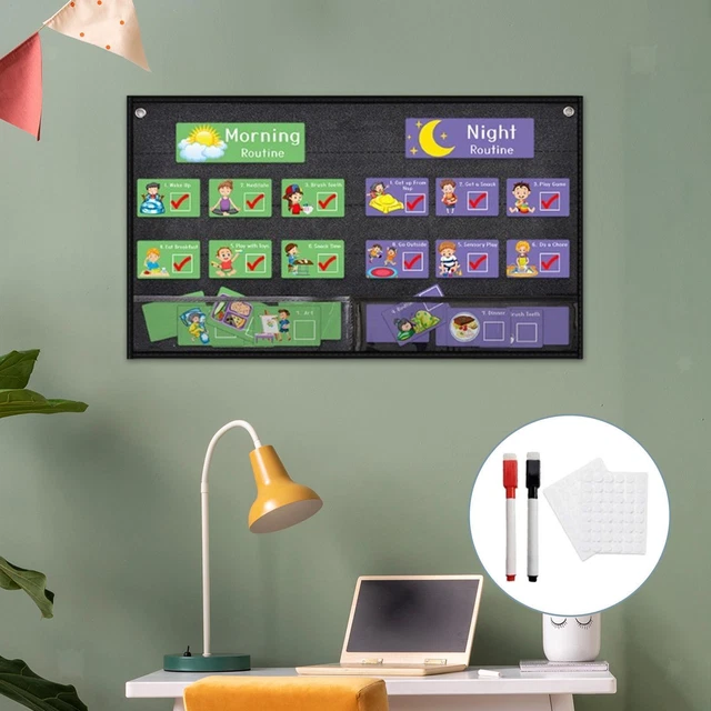 KIDS VISUAL SCHEDULE Chore Reward Chart for Preschool Office Classroom ...