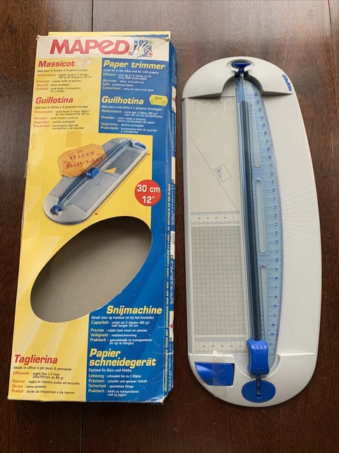 MAPED PAPER TRIMMER 12” 30cm Guilhotina Art Craft Paper Cutter £5.00 ...