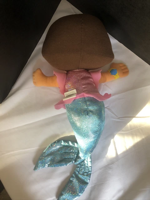 DORA THE EXPLORER Nick Jr Mermaid Nickelodeon Plush 16" Stuffed Doll ...